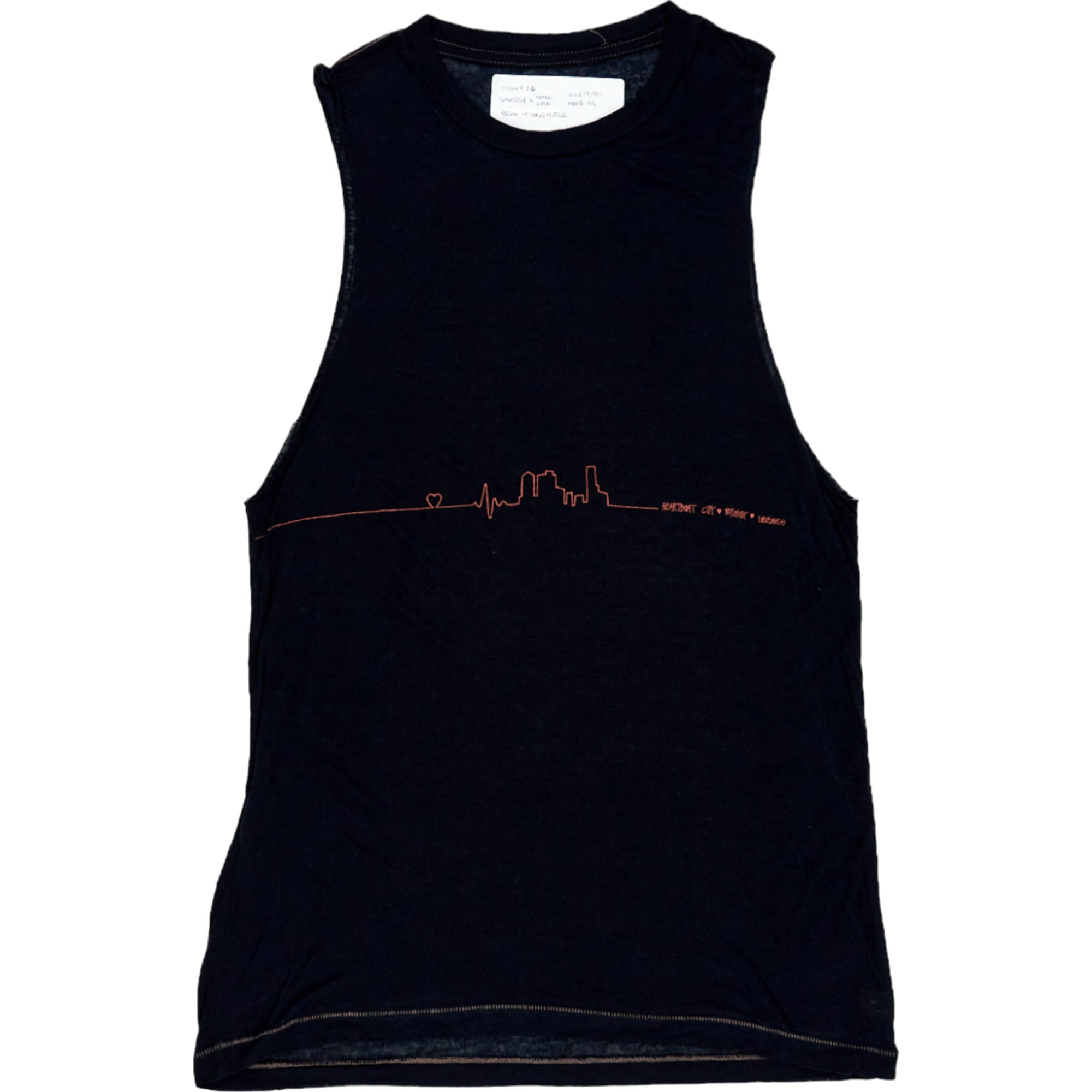 Stussy x TADC London Beat It Long Muscle Black Tank Top| Shop from ...