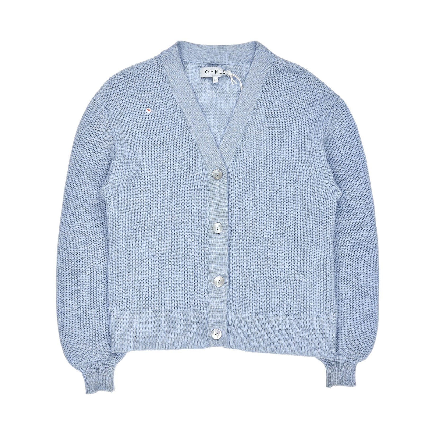 OMNES Light Blue Knitted Cardigan XS| Shop from Crisis Online