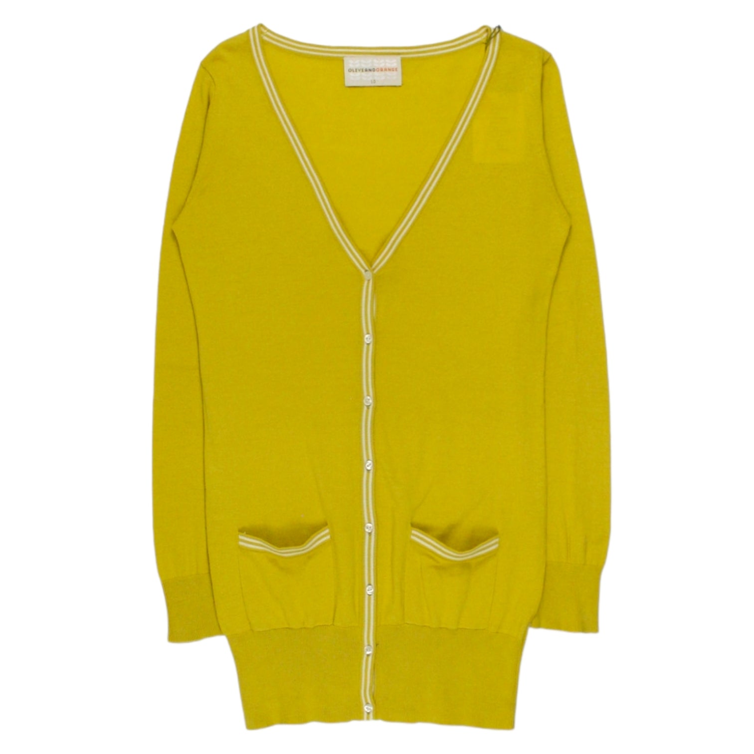 Olive & Orange Yellow Long Cardigan | Shop from Crisis Online