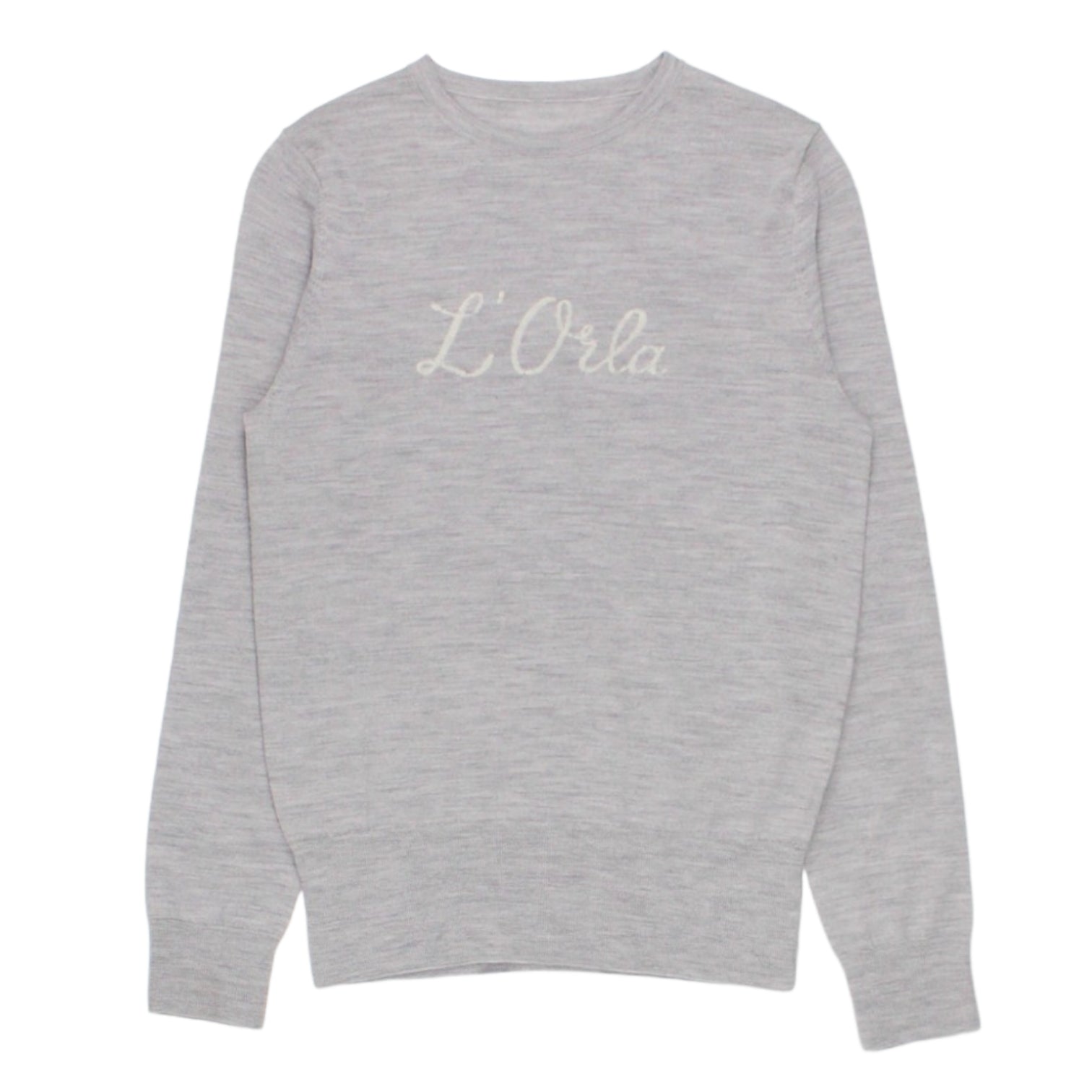 L'Orla Grey Marl Logo Sweater | Shop from Crisis Online
