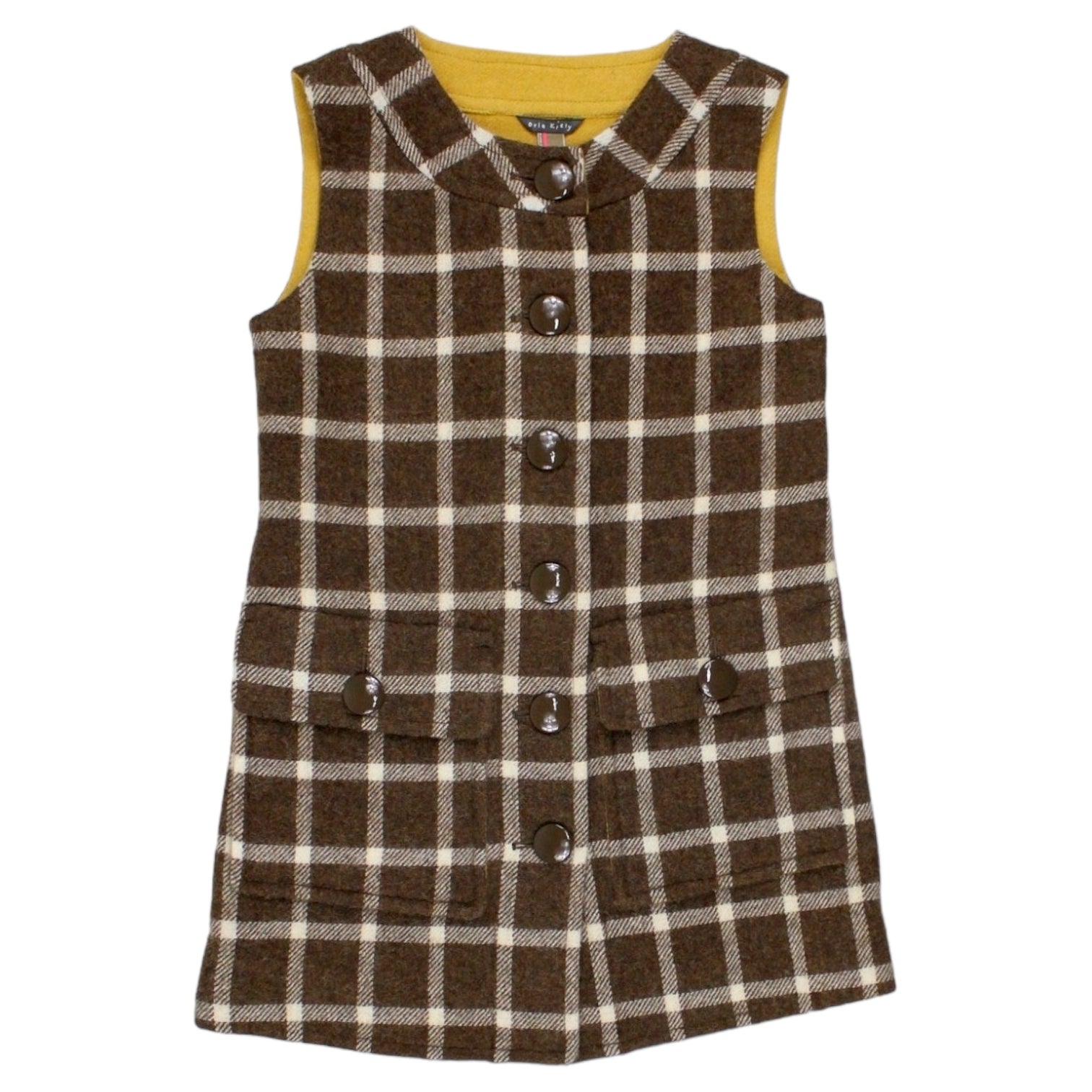 Orla Brown Double Faced Wool Dress | Shop from Crisis Online