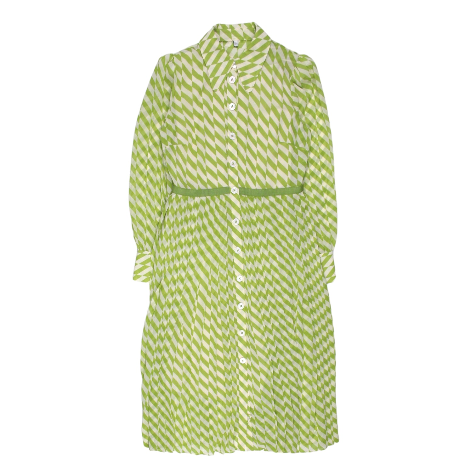 L.K. Bennett Green Tallis Pleated Dress | Shop from Crisis Online