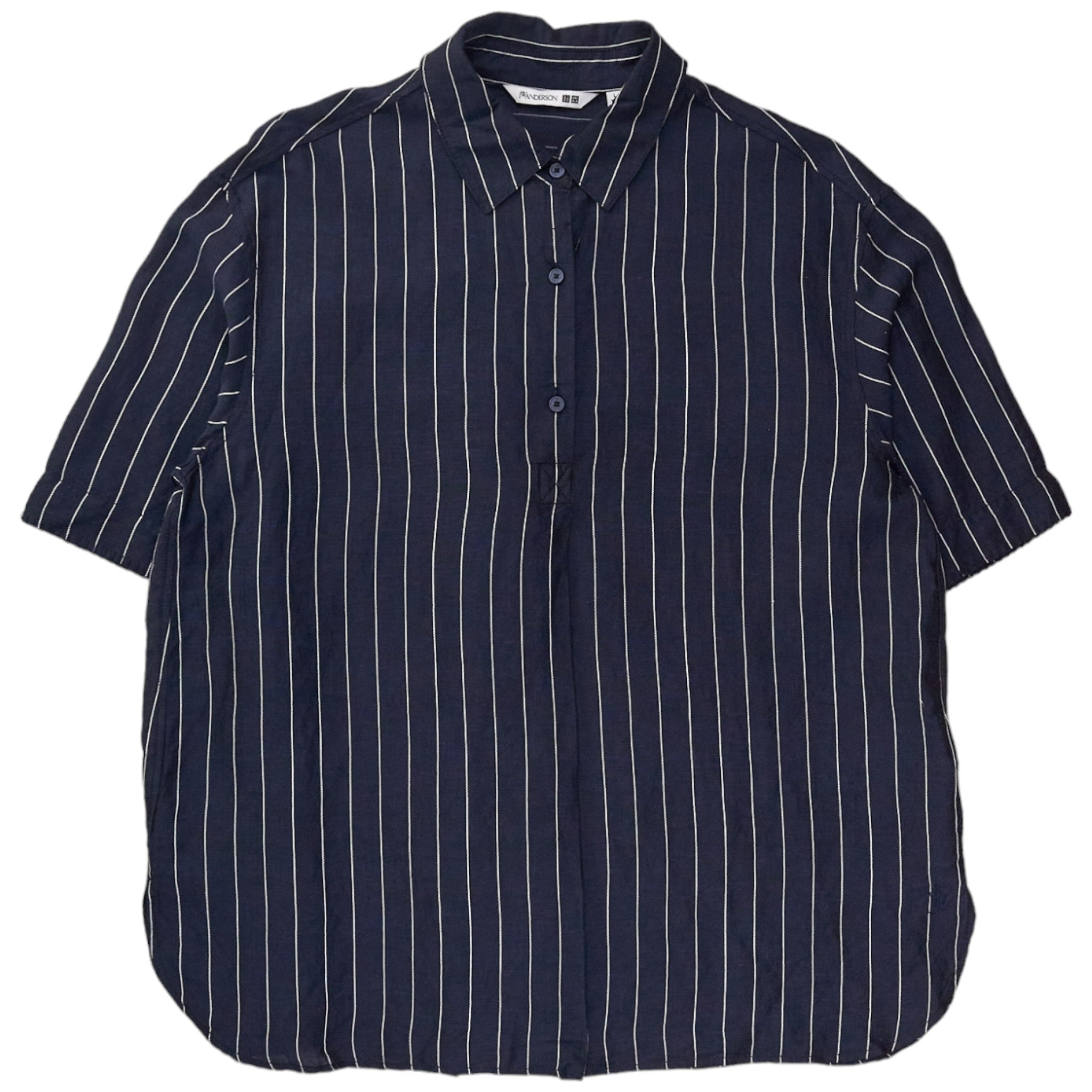 JWA X UNIQLO Navy Stripe Shirt | Shop from Crisis Online