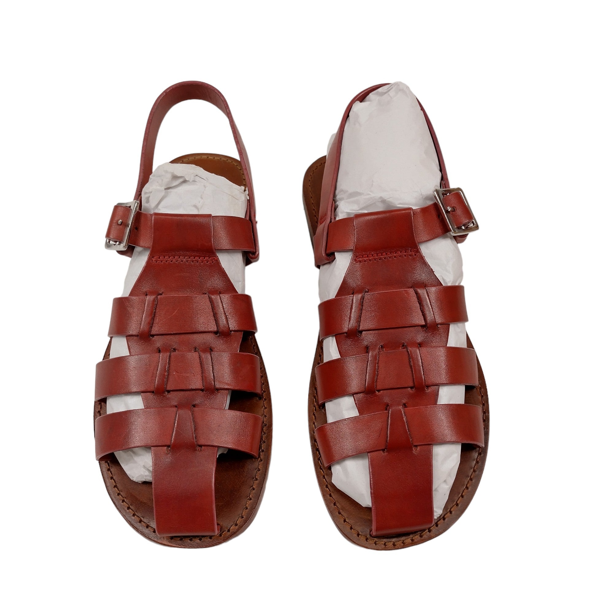 Grenson Red Queenie Sandals | Shop from Crisis Online