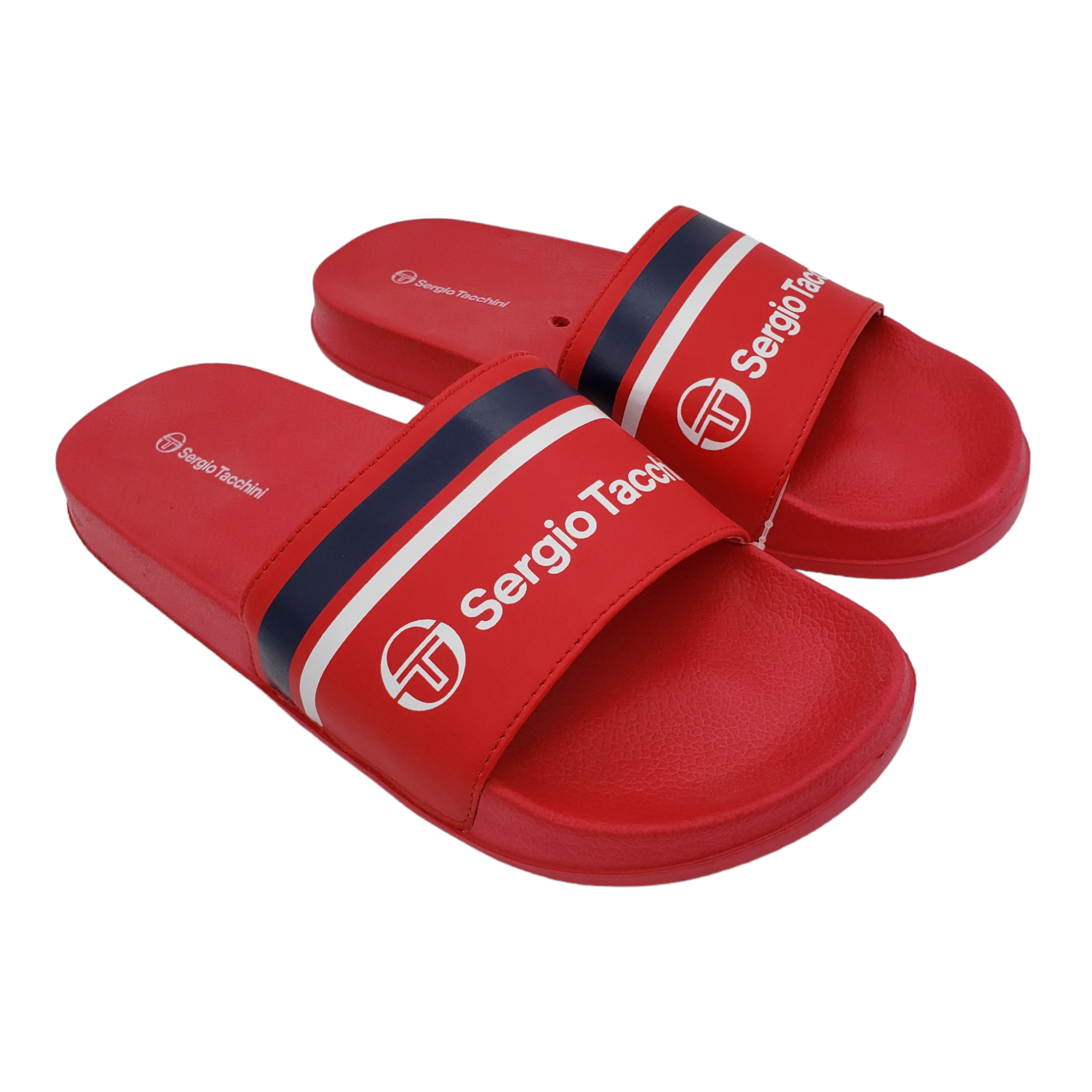 Sergio Tacchini Red Slides | Shop from Crisis Online