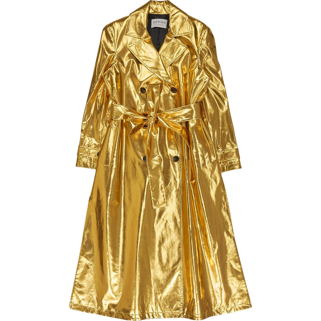 Osman Gold Trench Coat