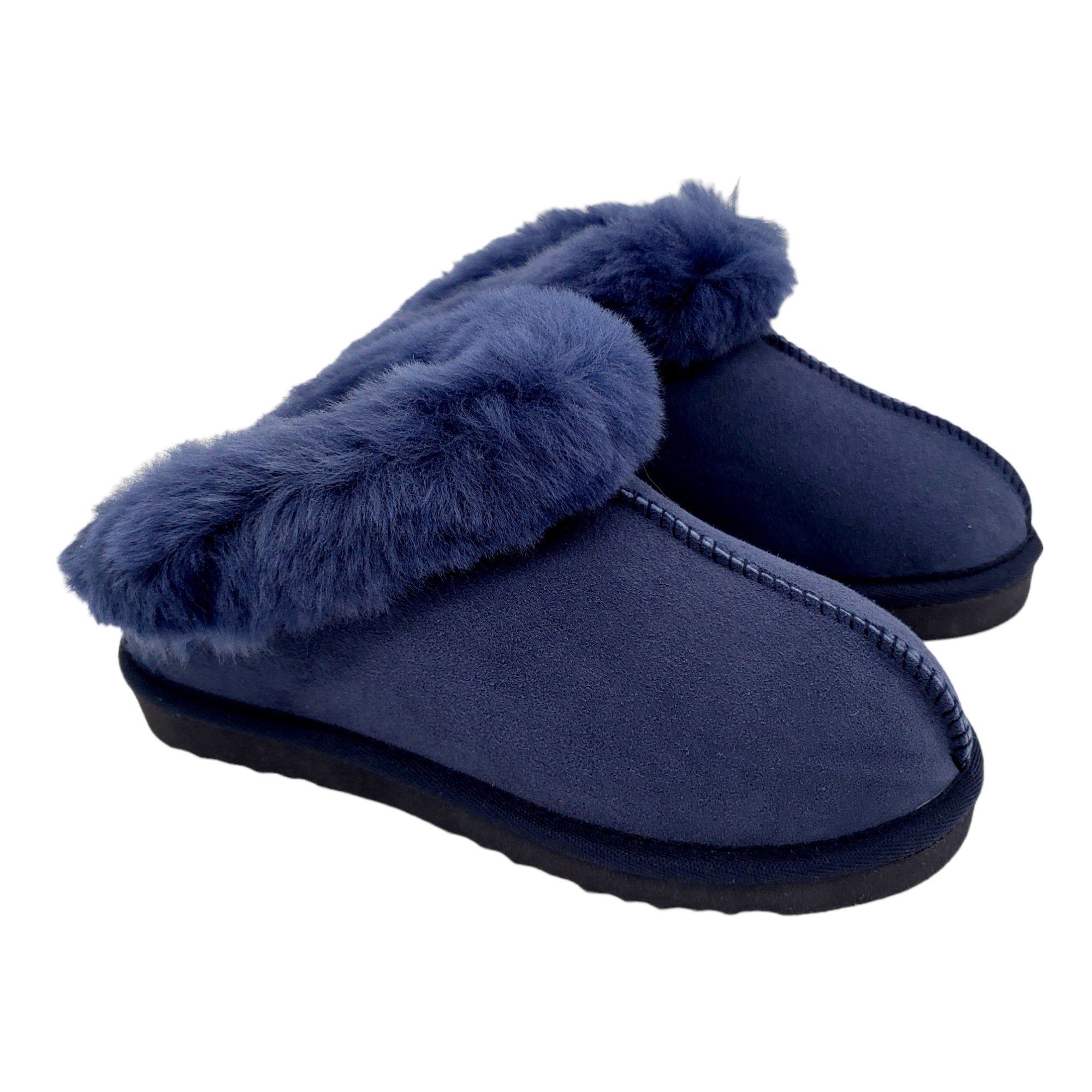 Hush Blue Sheepskin Snug Slippers | Shop from Crisis Online