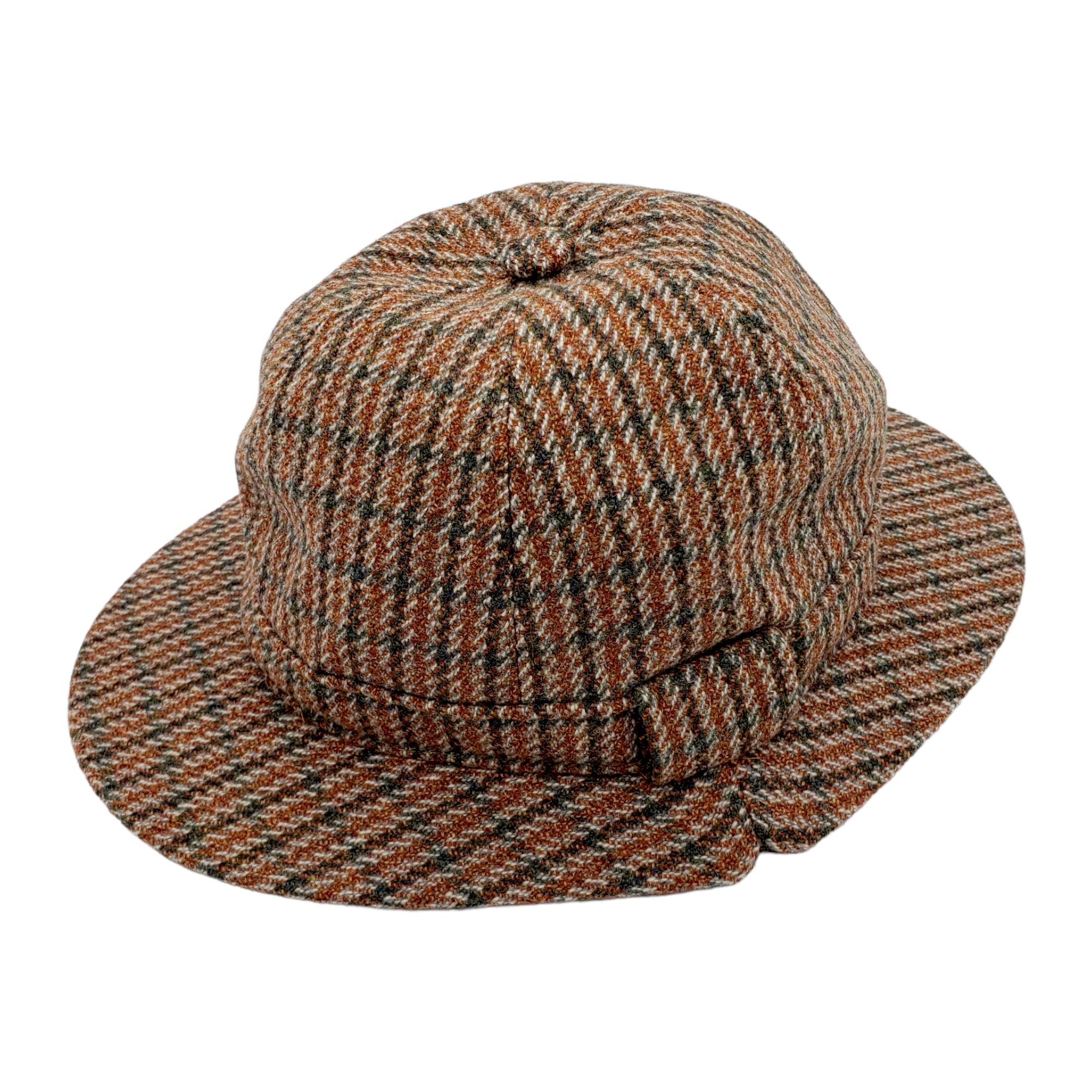 Fox Brown Check Foldable Stalker Hat | Shop from Crisis Online