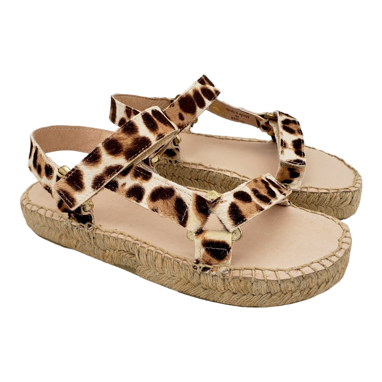 Hush Cream Leopard Foxhill Sandals | Shop from Crisis Online