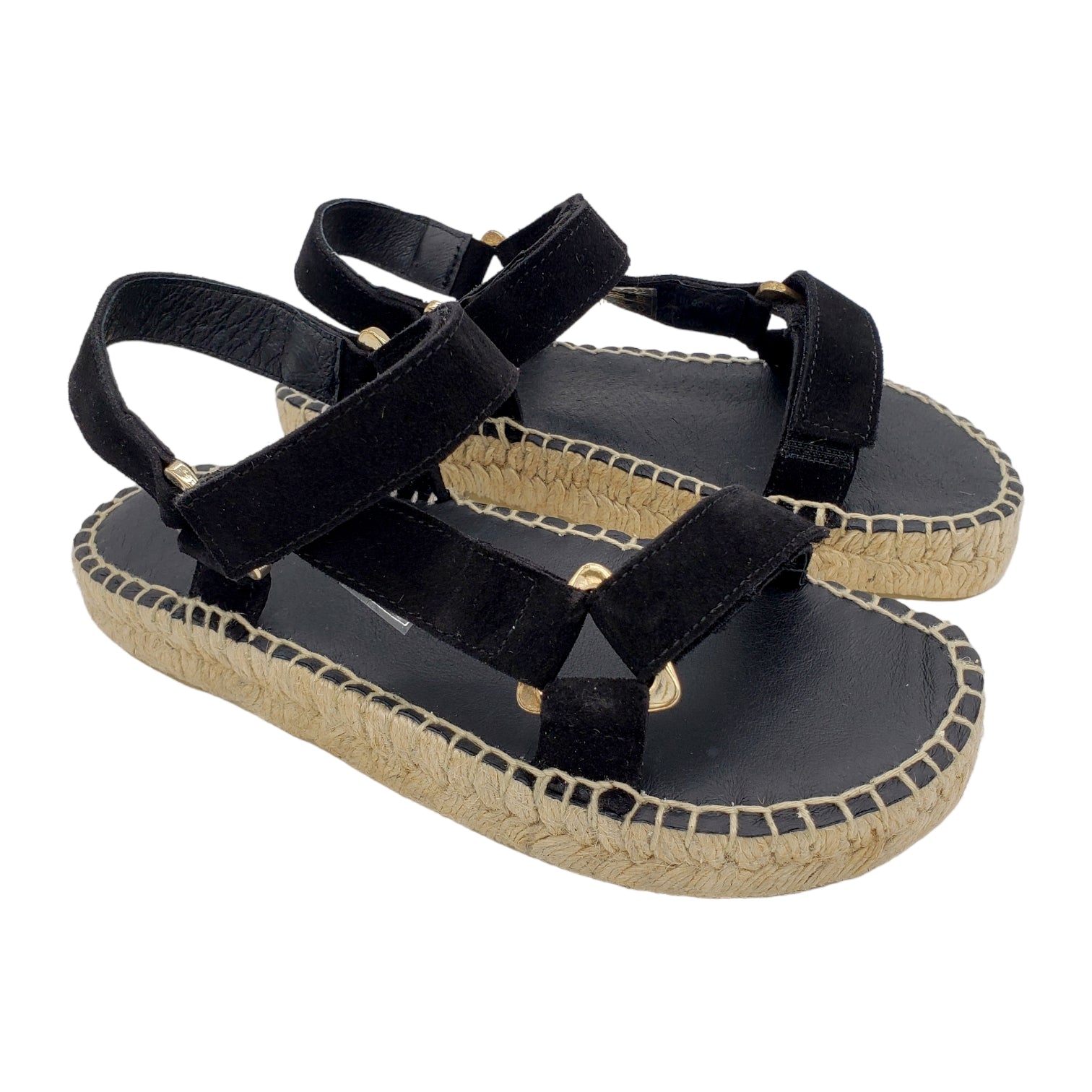 Hush Black Suede Foxhill Sandals | Shop from Crisis Online