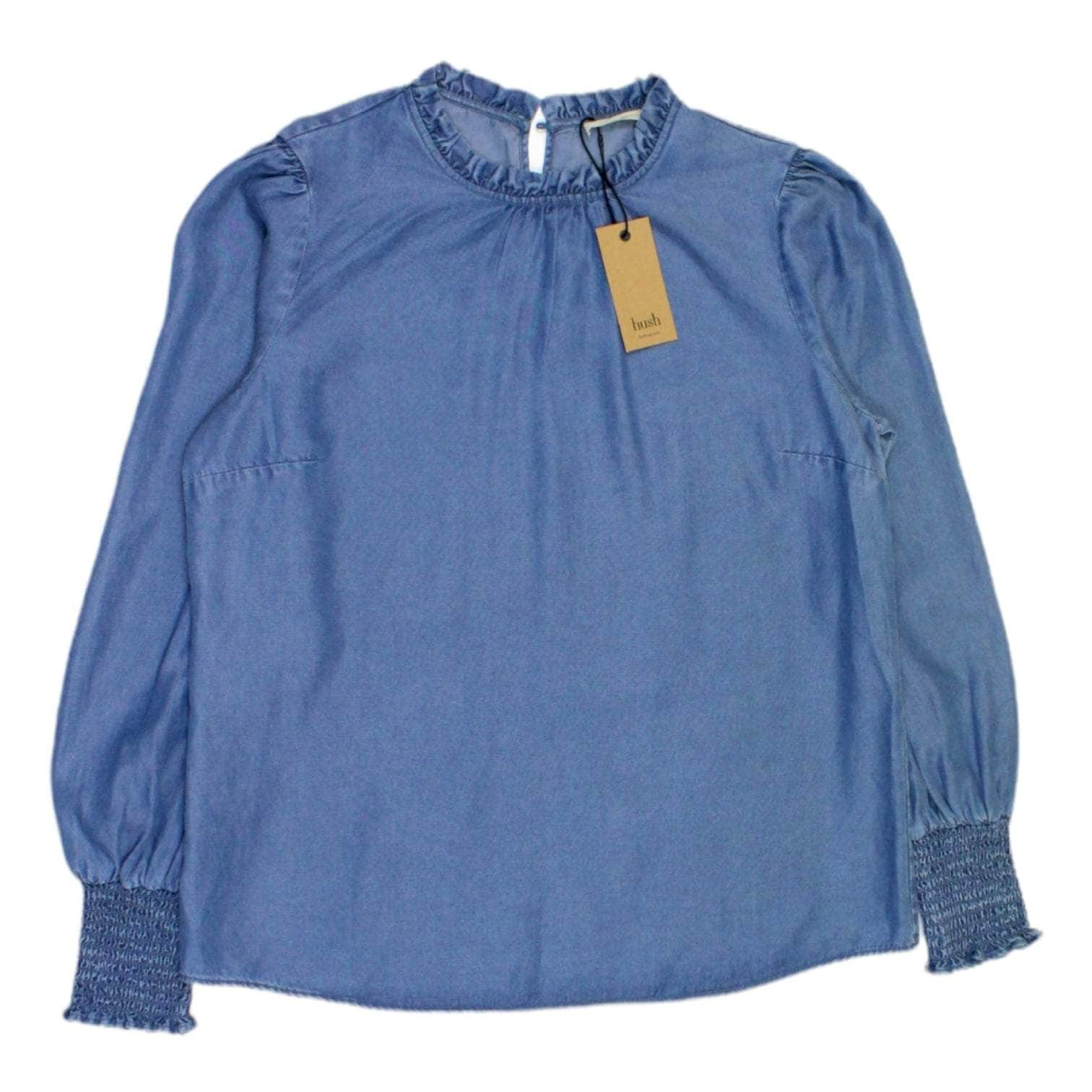 Hush Blue Denim Smocked Top | Shop from Crisis Online
