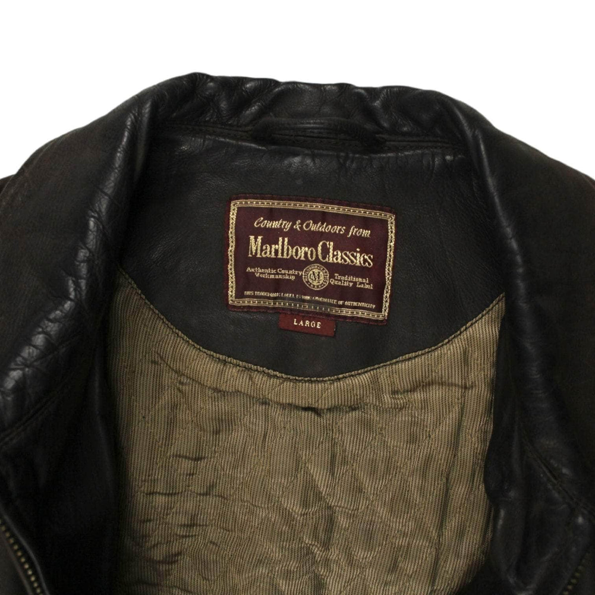 Marlboro Brown Leather Jacket | Shop from Crisis Online
