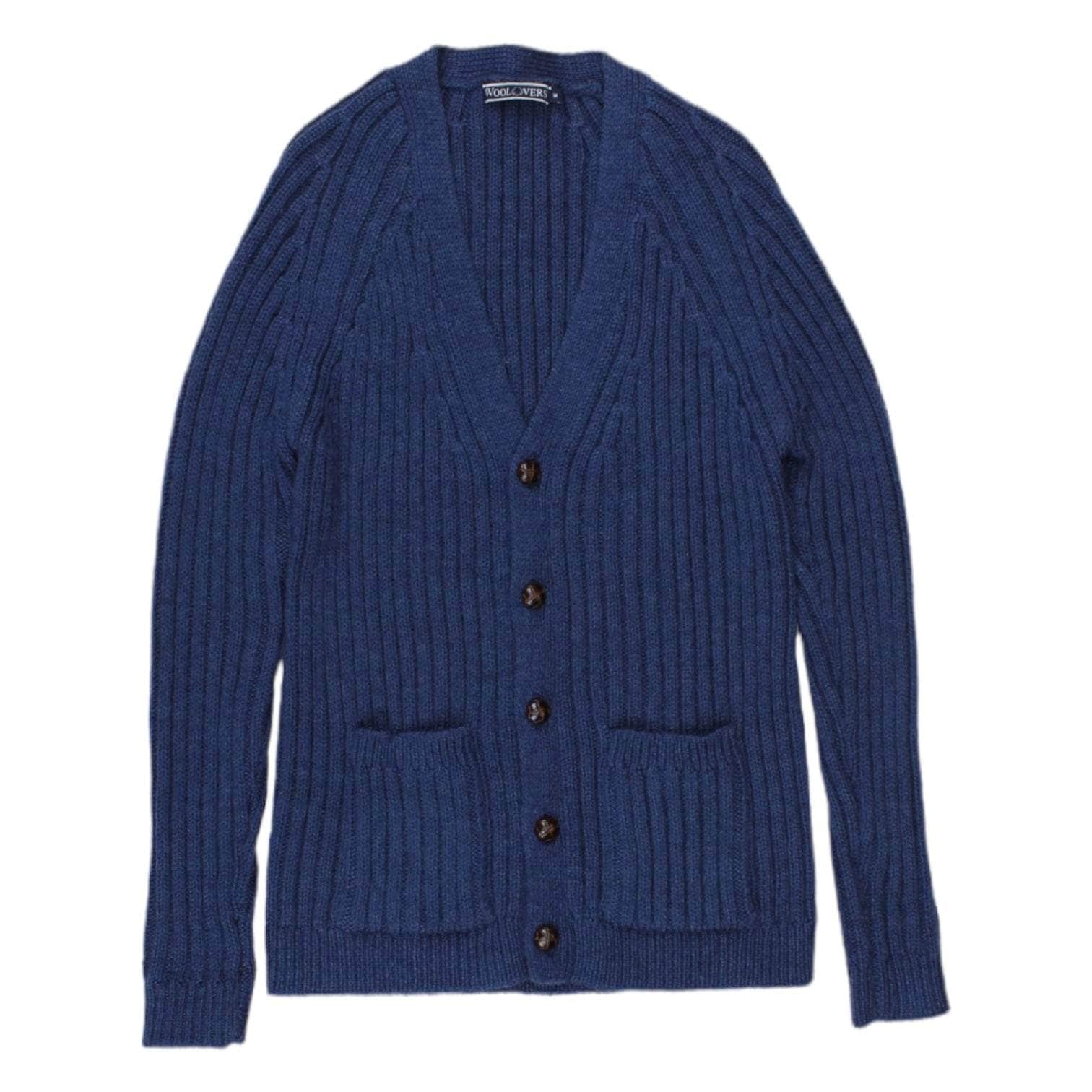 Woolover Blue Chunky Knit Cardigan | Shop from Crisis Online