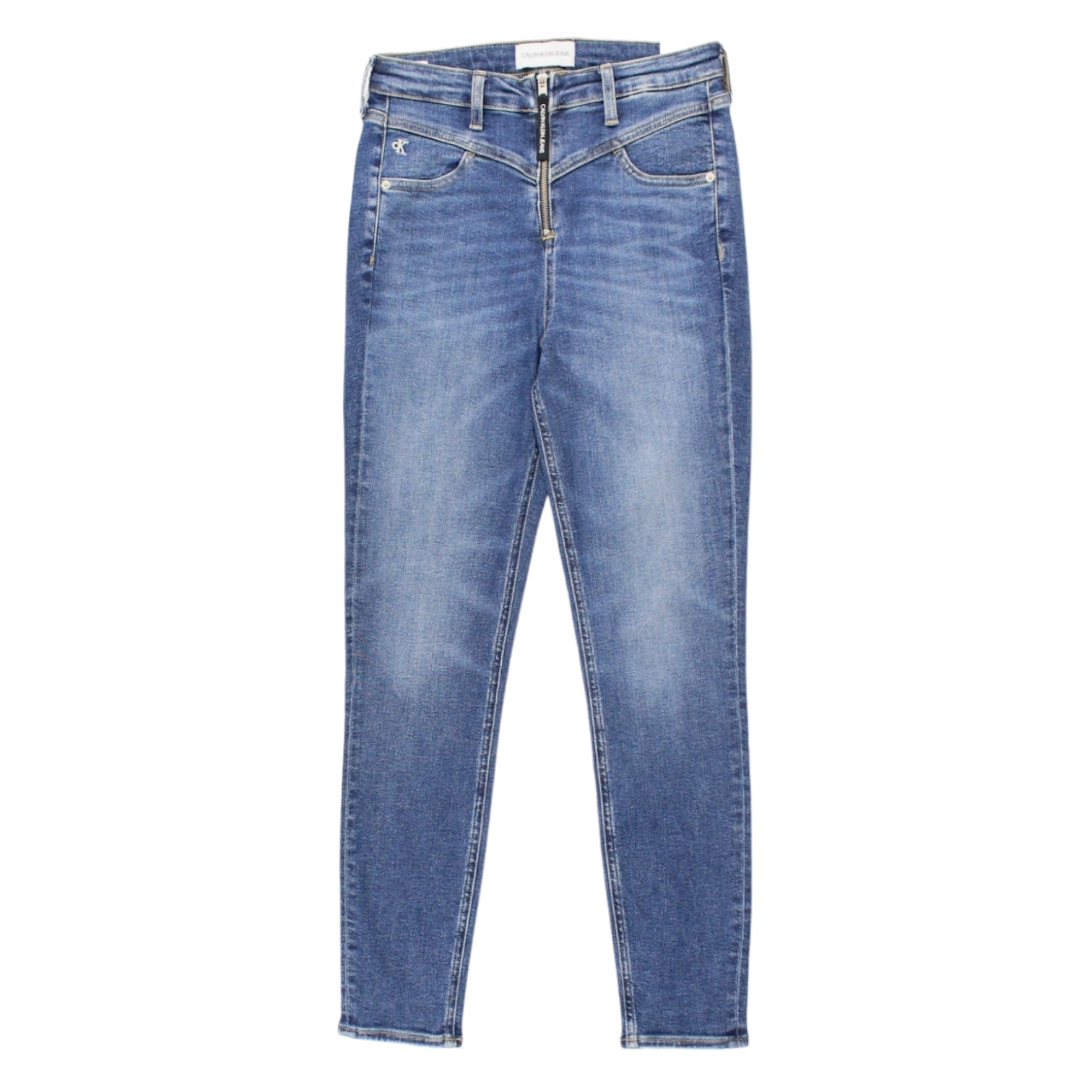 Calvin Klein Blue Exposed Fly Jeans | Shop from Crisis Online