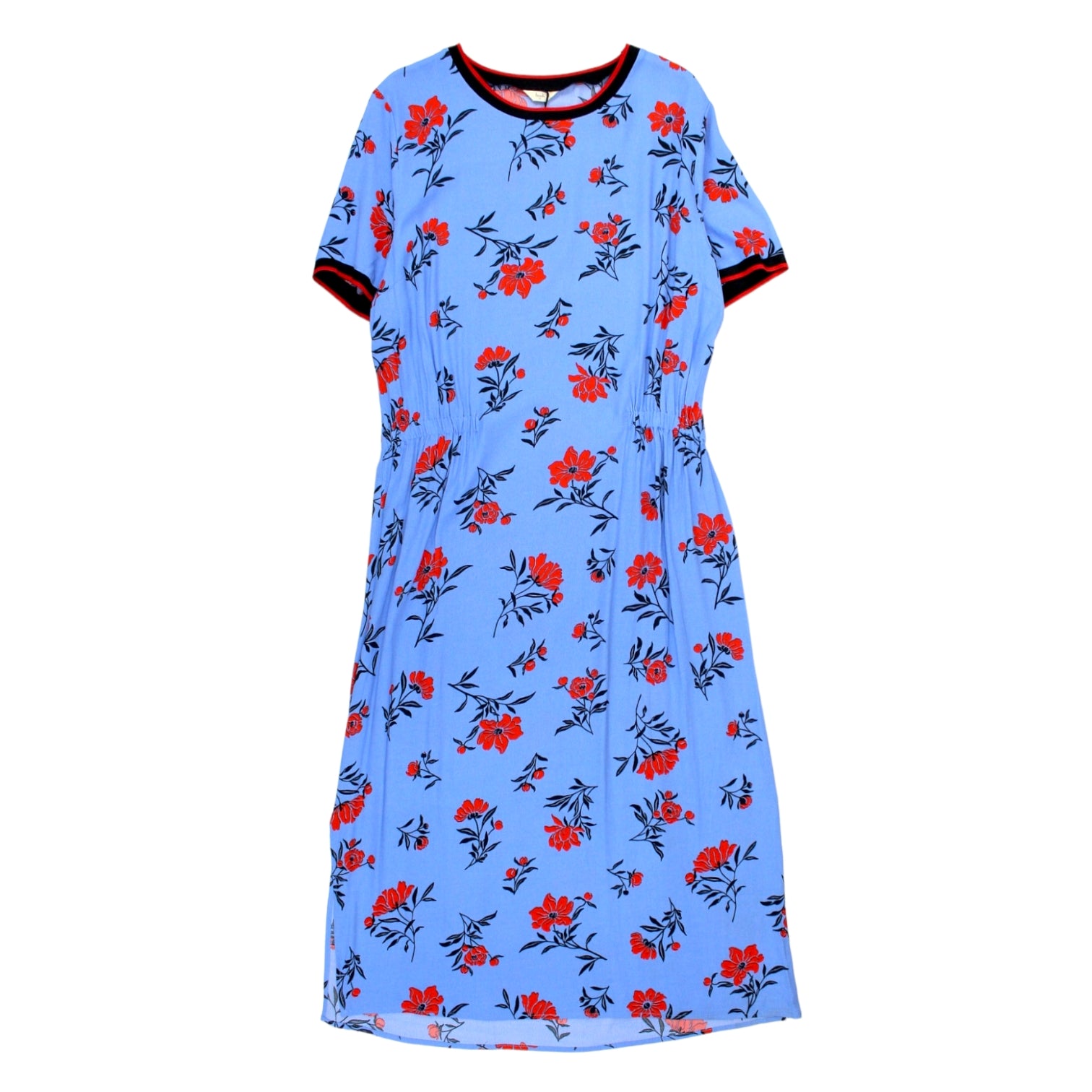 Hush Blue Scattered Rose Print Dress | Shop from Crisis Online