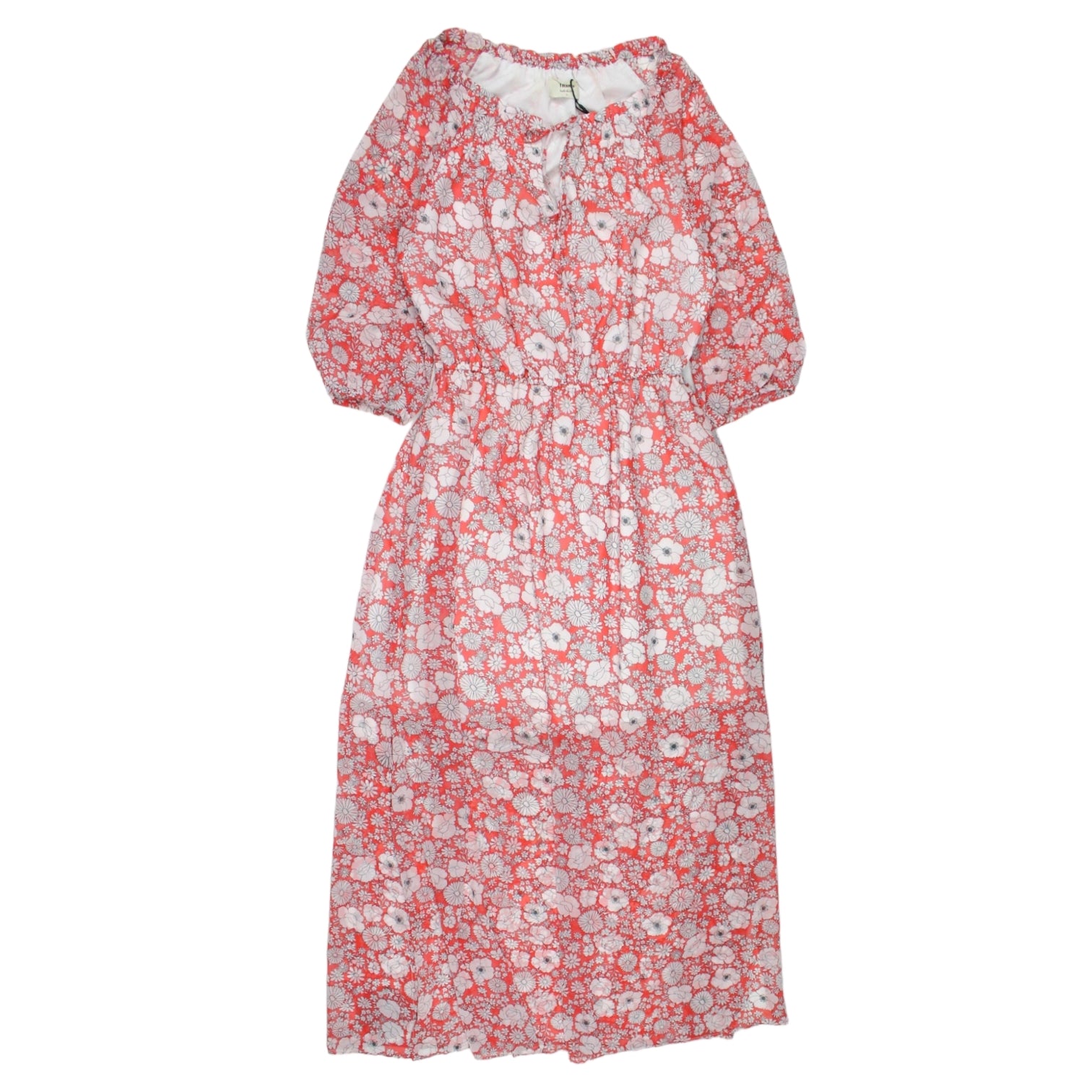 Hush Red/White Hibiscus Delilah Dress | Shop from Crisis Online