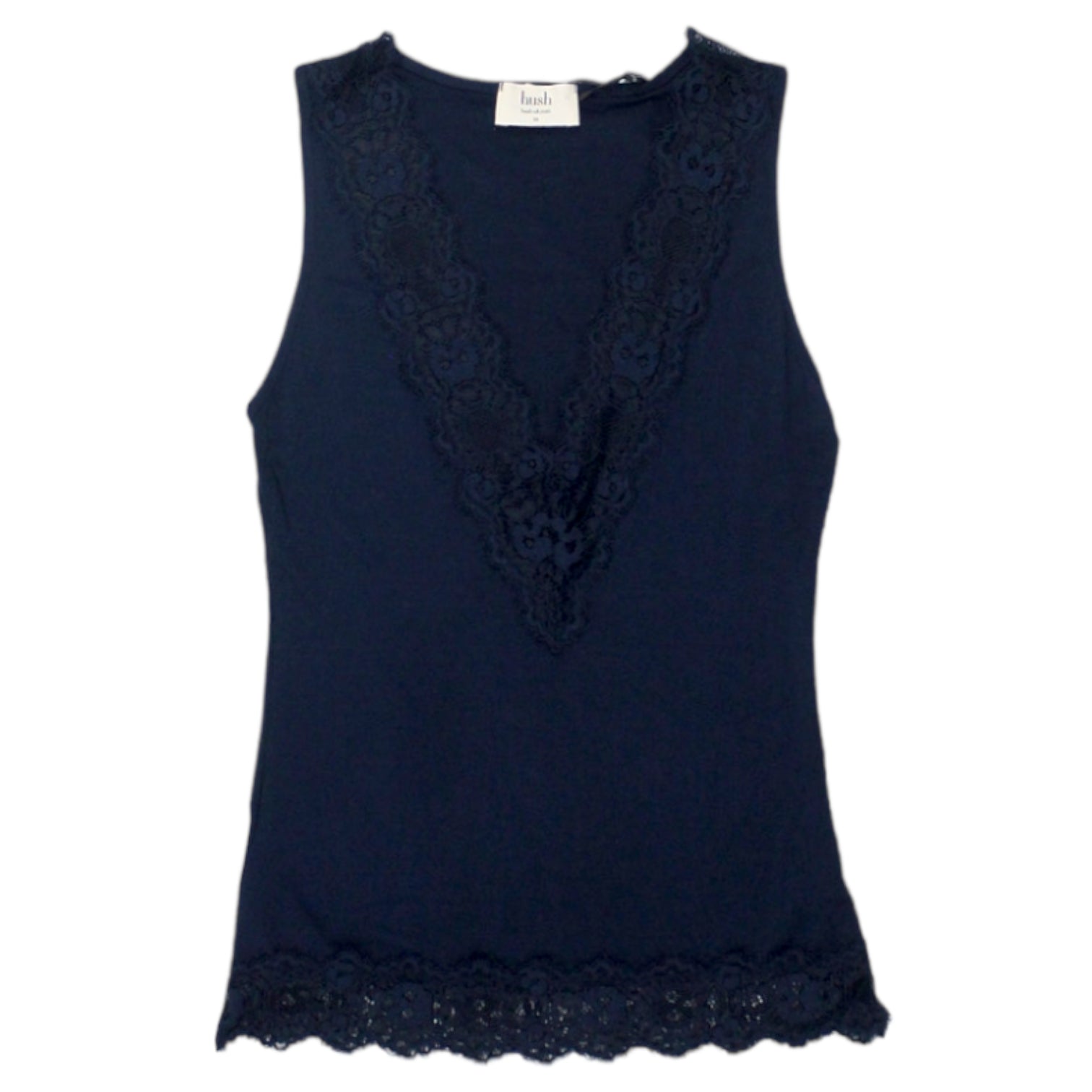 Hush Navy Peek A Boo Top | Shop from Crisis Online